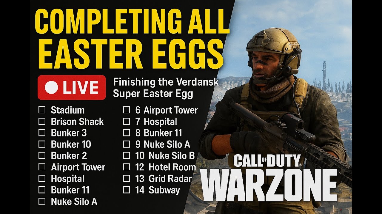 🔥 Chronicles of Verdansk: Easter Egg Hunt: All 30 LIVE + Super Egg Showdown - YouTube