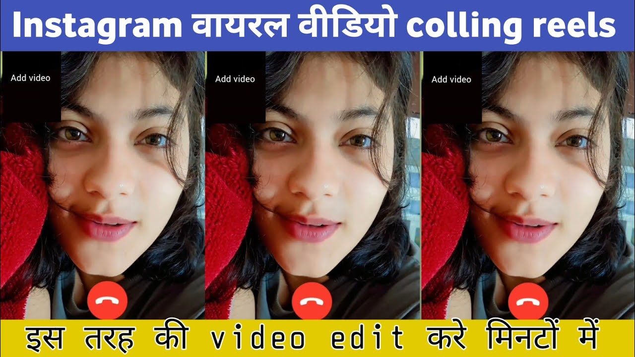 Instagram viral video call reels || Instagram Trending Reels Editing ...
