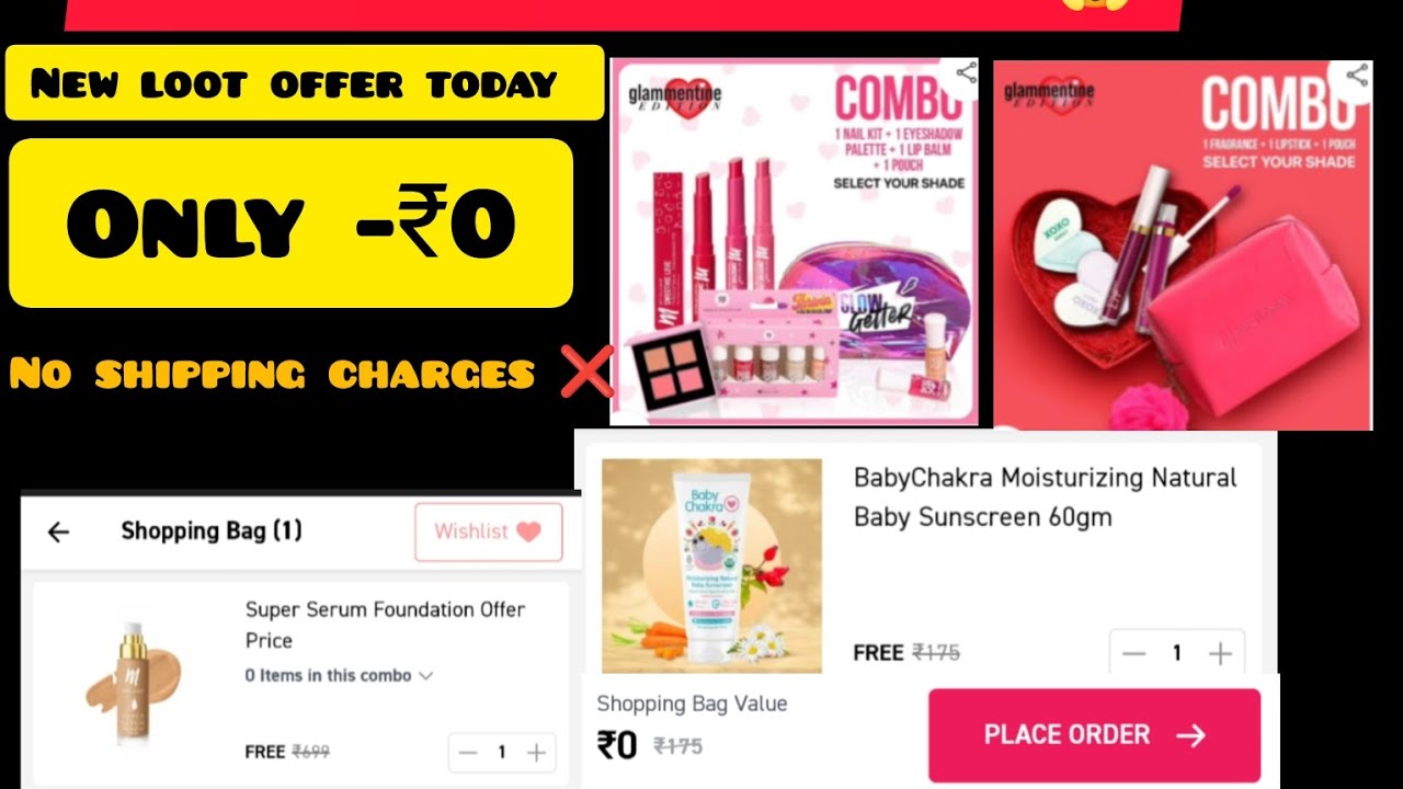 myglamm new loot offer today|myglamm free shopping|new loot 😱| #free #loot #offers - YouTube