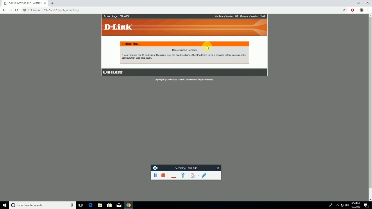 How to reboot D-LINK ROUTER - YouTube