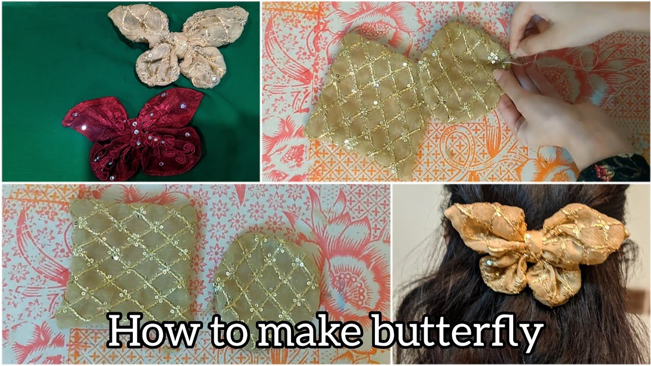 how to make butterfly🦋 simple and easy method 💯 turn circle and square ...