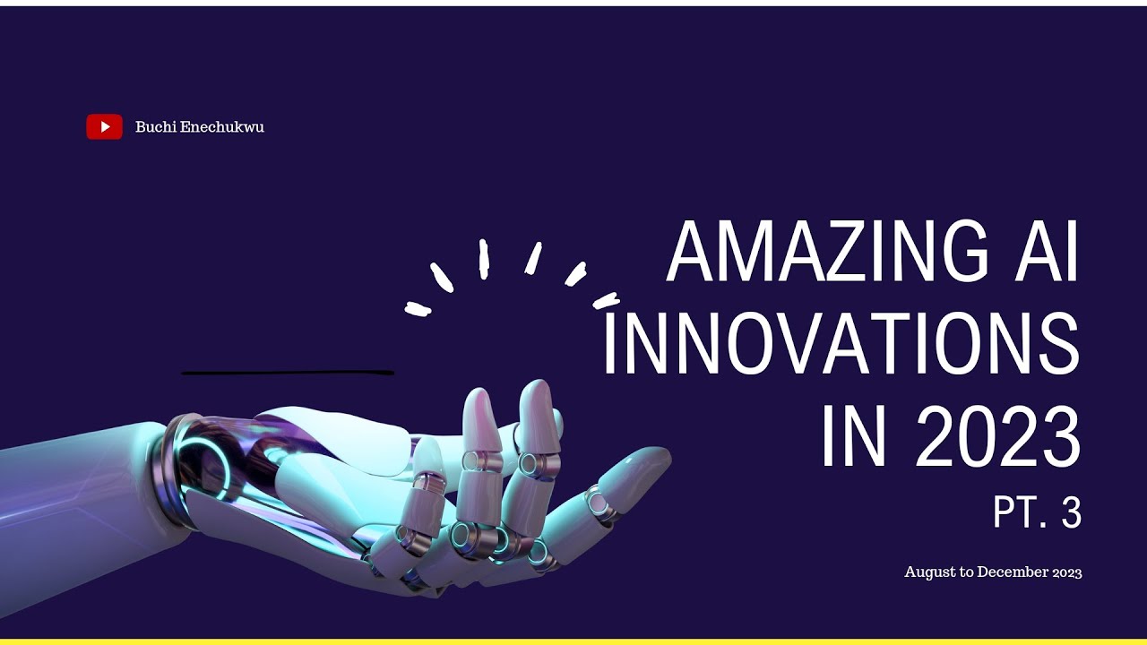 Amazing AI Innovations in 2023 Pt 3 - YouTube