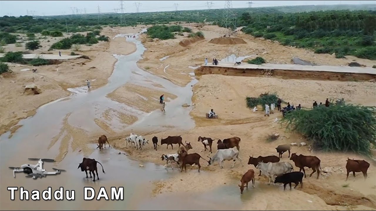 تھڈو ڈیم کے ڈرون مناظر دیکھیں | Drone Footage of Thaddu DAM | DJI Mini2 ...