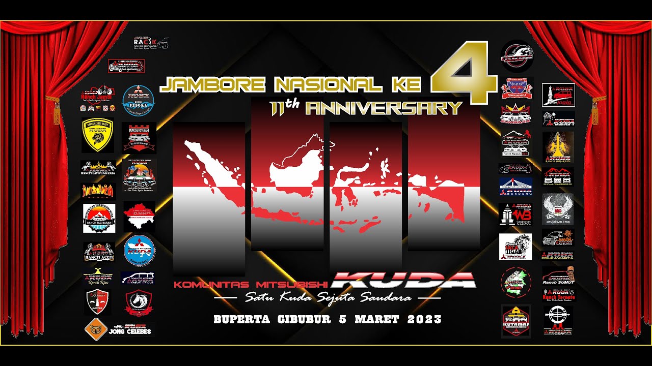 JAMBORE NASIONAL #4 KOMUNITAS MITSUBISHI KUDA 5 MARET 2023 - YouTube