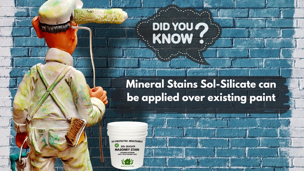 Stain on Paint? : Apply Mineral Stains Sol-Silicate Over Brick and ...
