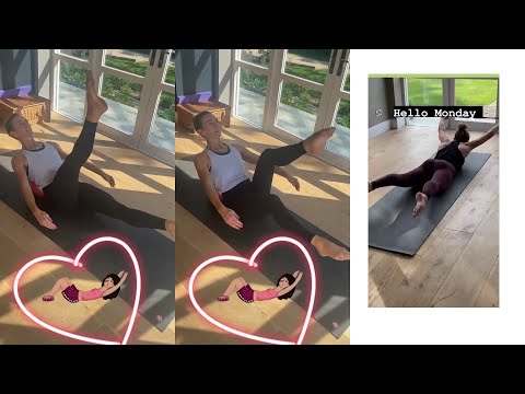 Gabby Logan @workout feet