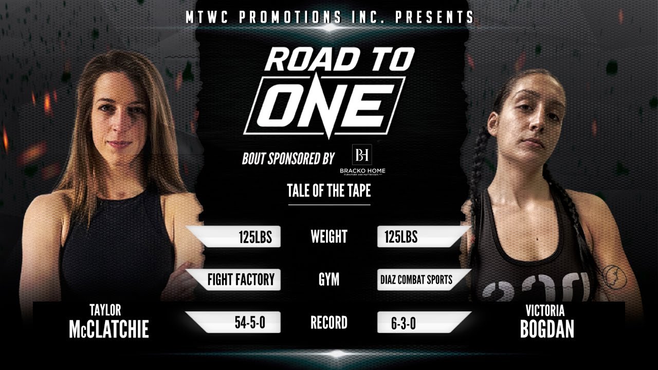 MTWC 8: Road to One - Victoria Bogdan vs Taylor McClatchie - YouTube