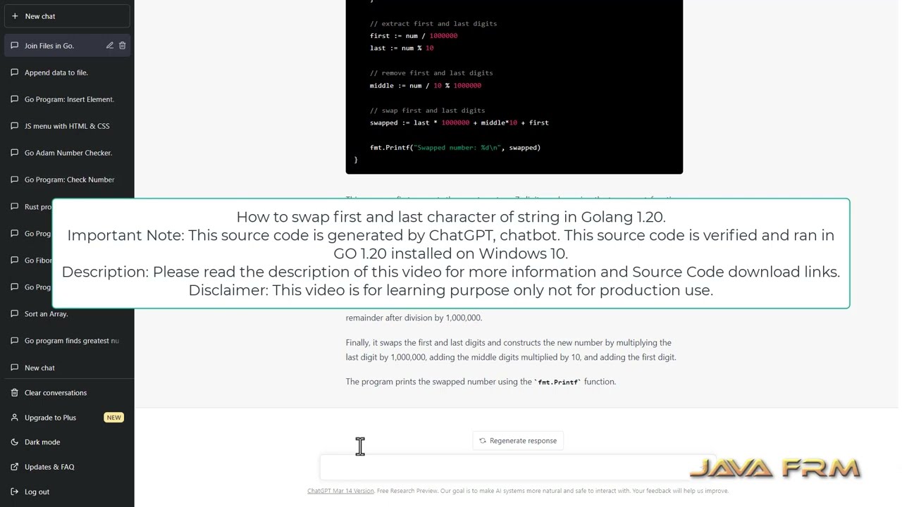 How To Swap First And Last Character Of String In Golang 1 20 YouTube How To Swap First And Last Character Of String In Golang 1 20 YouTube