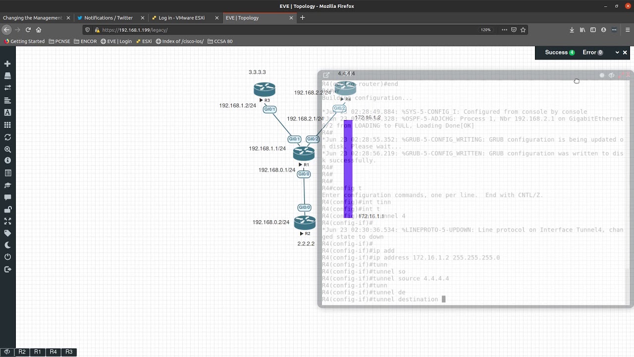 CCNP ENTERPRISE ENCOR - GRE TUNNELING LAB - YouTube