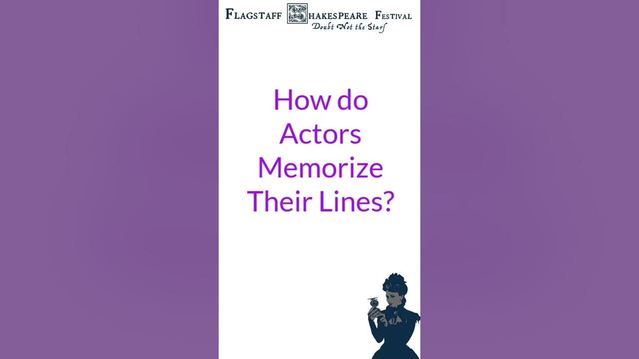 How do actors memorize their lines? - YouTube