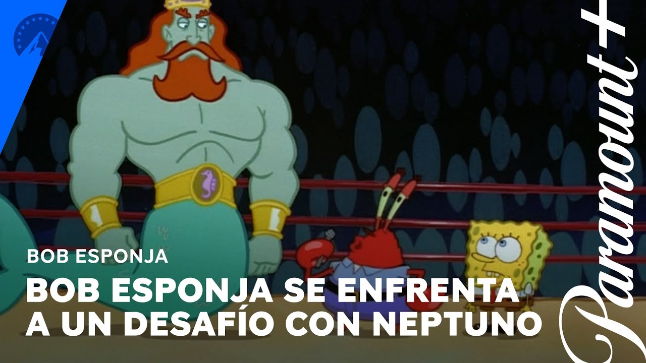 Bob esponja vs Neptuno 🧜🏽‍♂️ l Bob Esponja l Paramount+ - YouTube