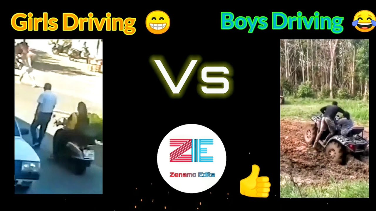 Girls Driving 😁 vs Boys Driving 😂 || girl driver vs boy driver #memes ...
