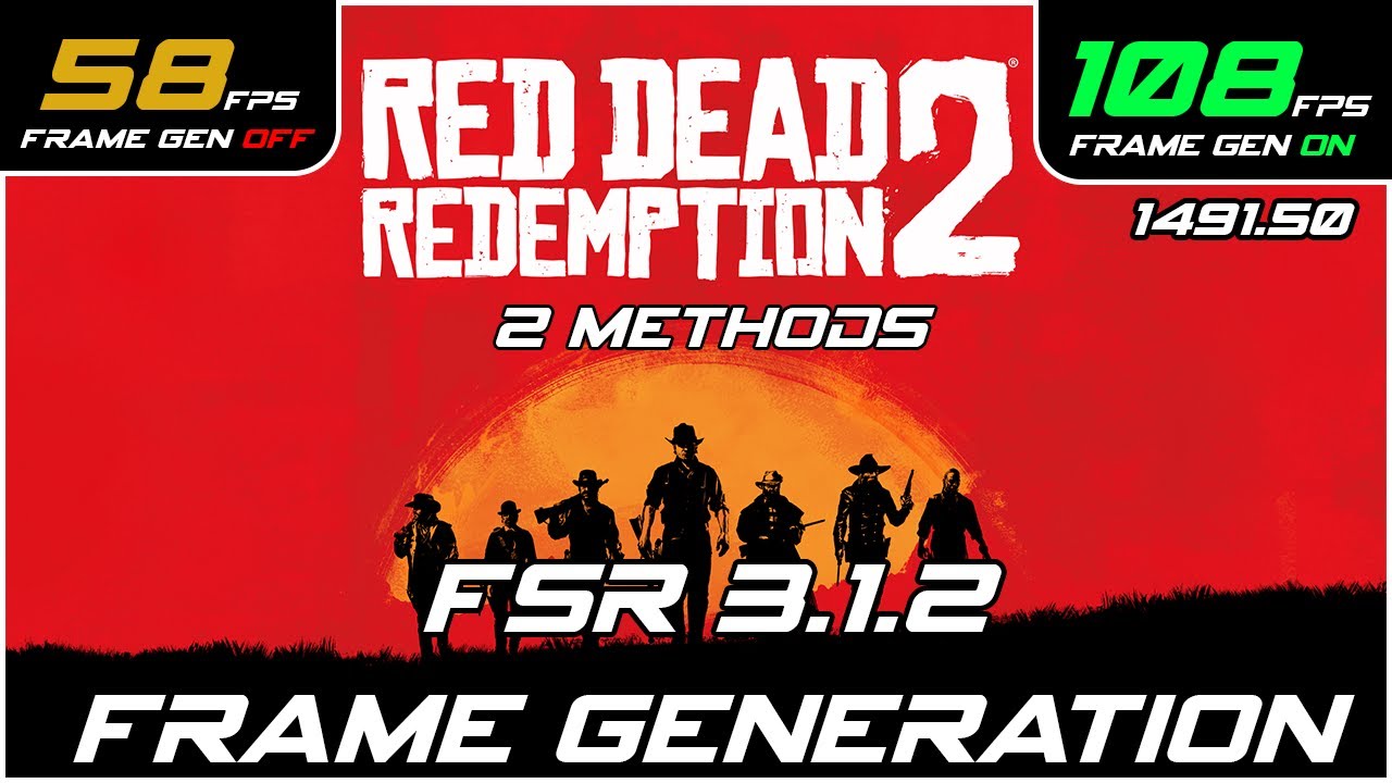 How To Install Red Dead Redemption 2 FSR 3.1.2 Frame Generation Mod # ...