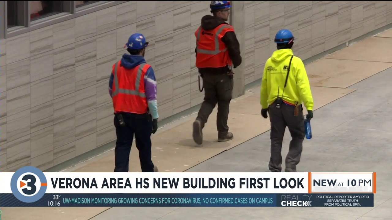 Verona Area High School new building first look - YouTube