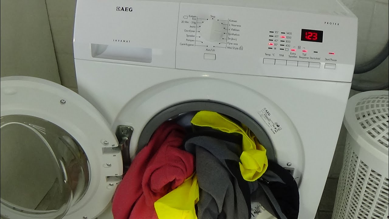 Washing machine AEG Lavamat Protex L72475FL synthetics time save 30°C ...