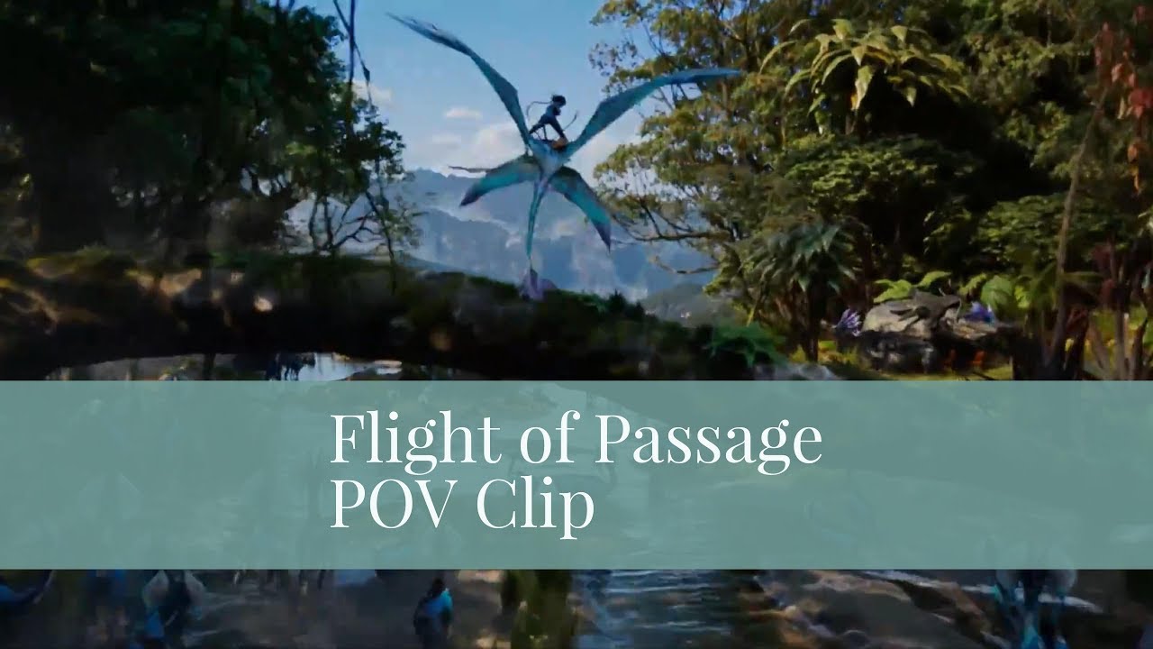 Avatar Flight of Passage POV Clip | Pandora - The World of Avatar - YouTube