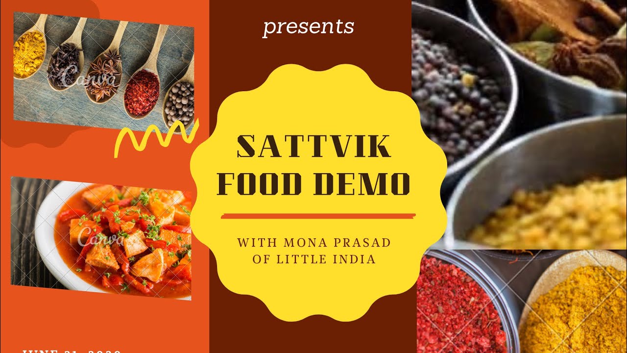 Sattvik Food Demo - A food demo special for the celebration of ...