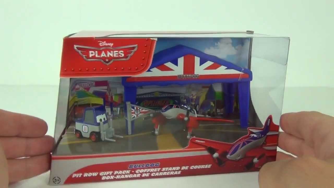 Disney Planes Bulldog Pit Row Gift Pack Toy Review, Mattel - YouTube