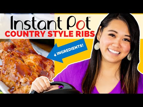 Instant Pot Country Style Ribs with 4 Ingredients!