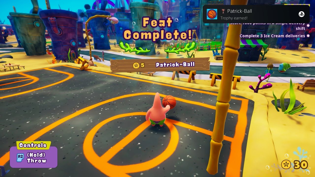 Patrick-Ball Trophy Guide - Score a basket with Patrick holding the ...