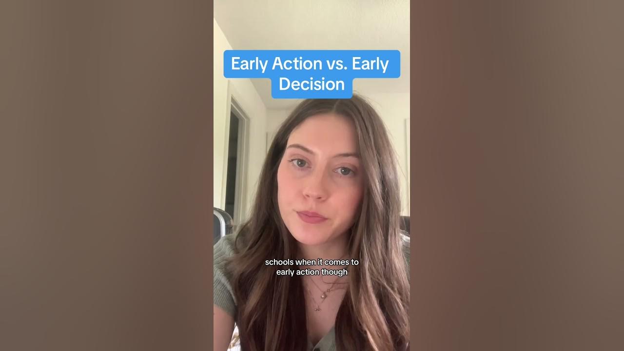 Early Action vs Early Decision - YouTube