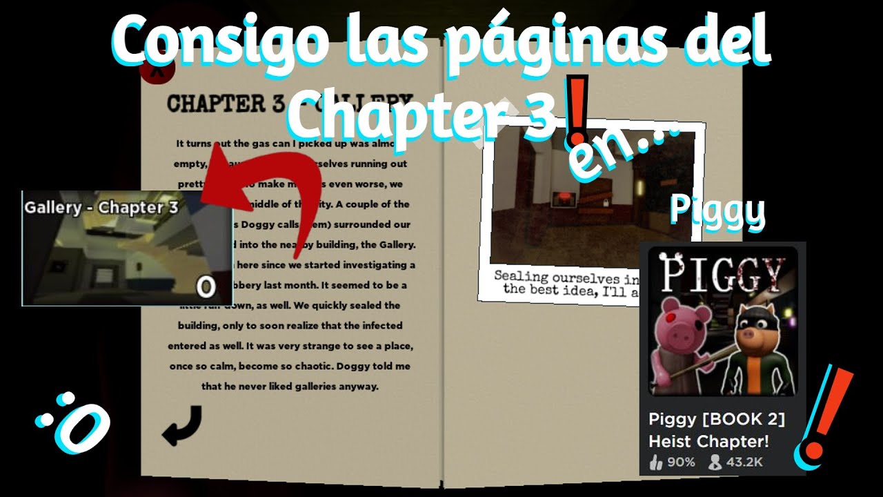 Como conseguir las páginas📜 del Chapter 3 (Gallery)🎨 en Piggy🐷 | Roblox ...