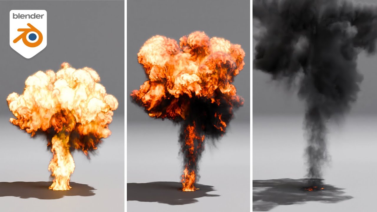Como criar EXPLOSÕES REALISTAS no Blender 3D (passo-a-passo) | VFX ...
