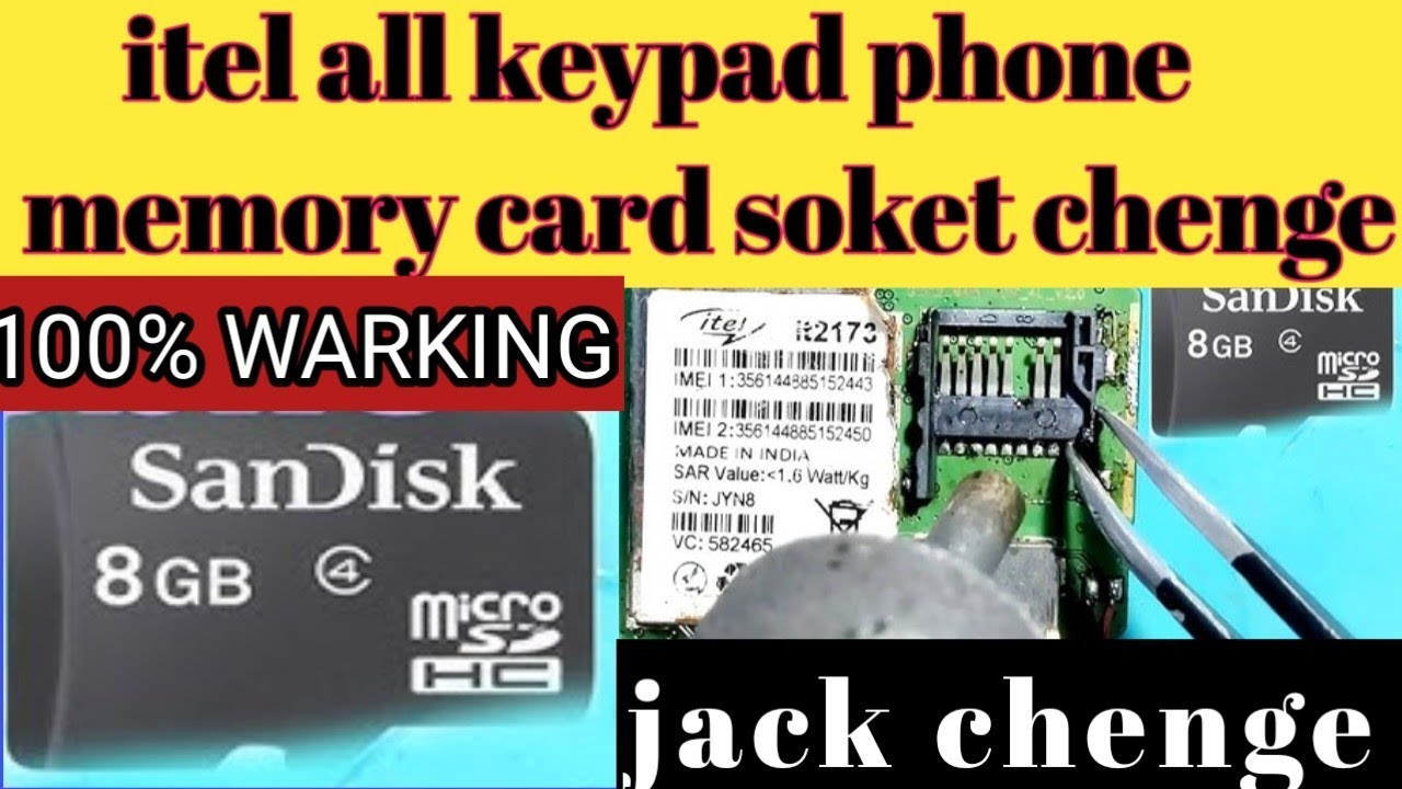 itel all keypad phone memory soket chenge full process||I tell all ...
