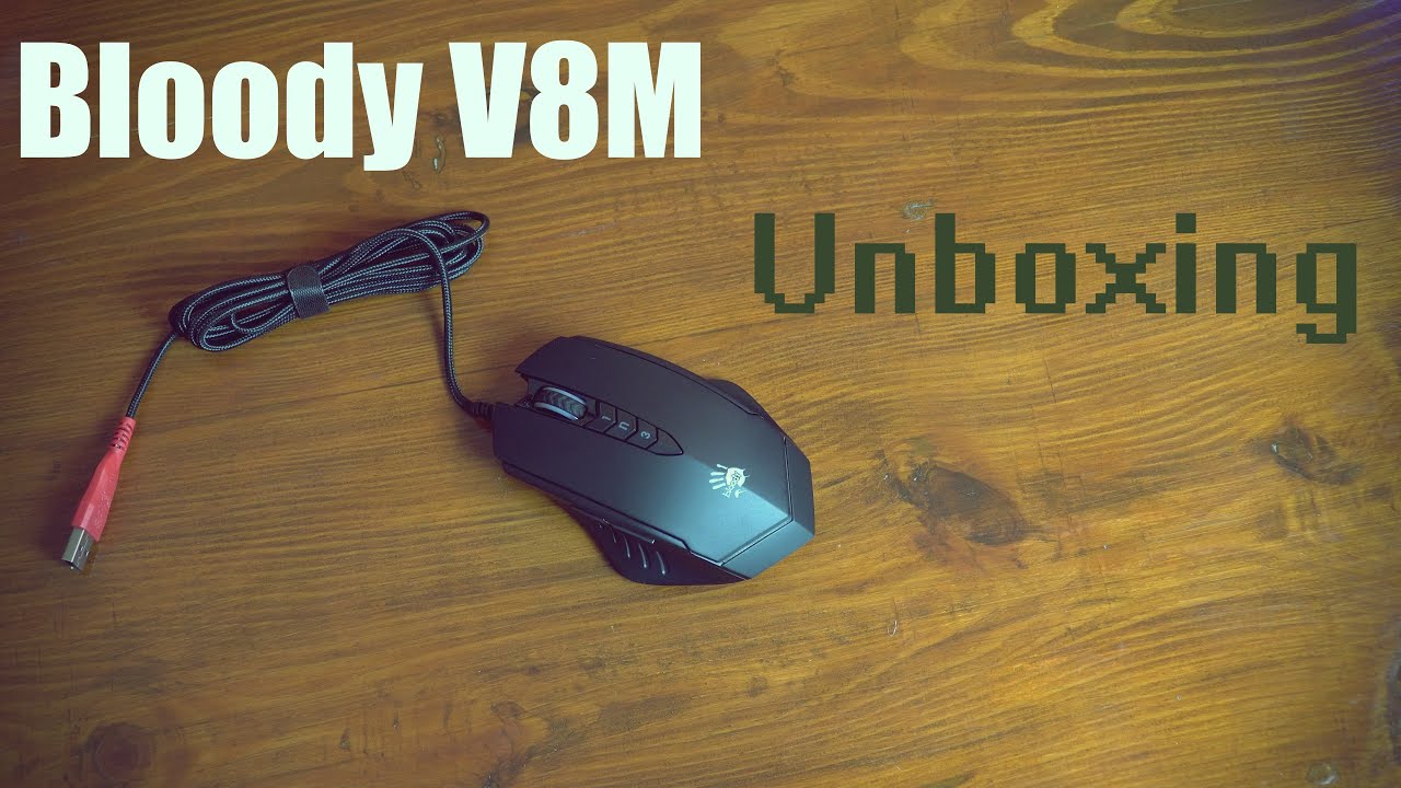 Budget A4tech Bloody V8M Gaming Mouse - Unboxing - YouTube