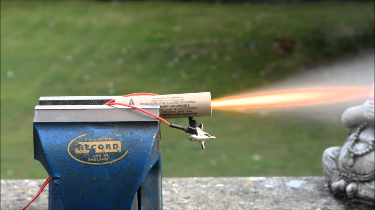 Rocket ignition in slow motion - YouTube