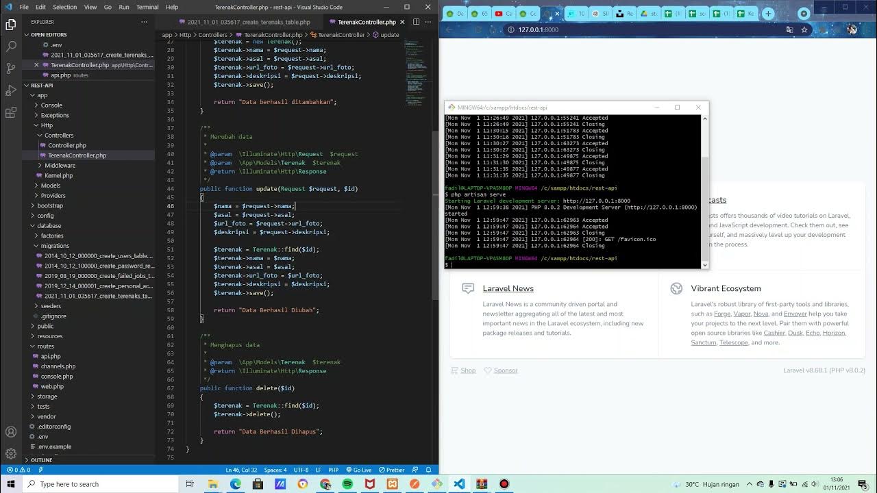 Membuat Rest API Server dengan Laravel - YouTube