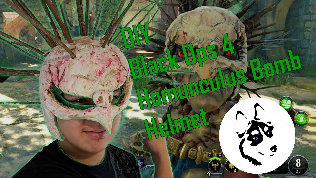 DIY BLACK OPS 4 ZOMBIES "Homunculus" MONKEY BOMB Helmet - YouTube