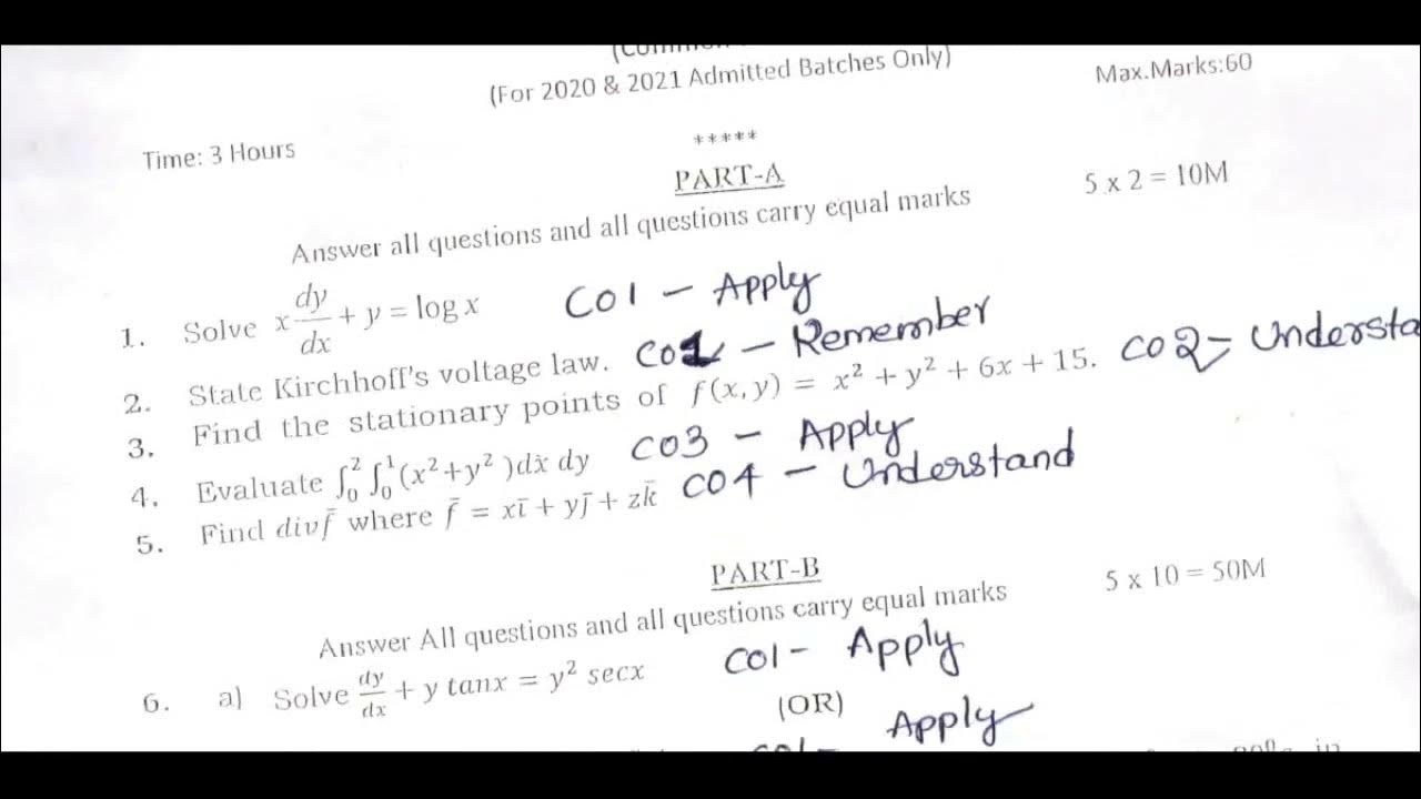 #2 ll Differential Equations & Multivariable Calculus - YouTube