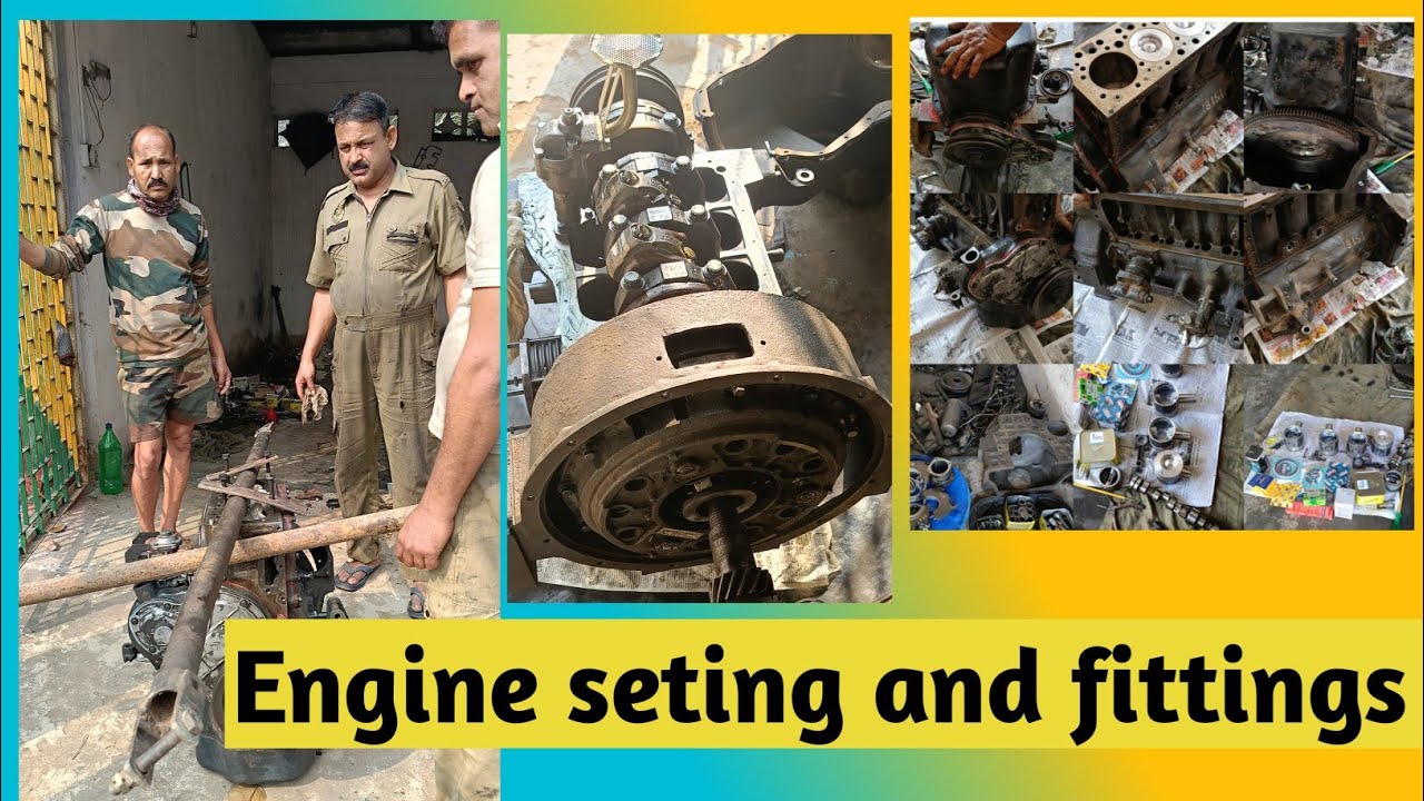 Engine seting and Fittings | Engine repair work 🚒 - YouTube