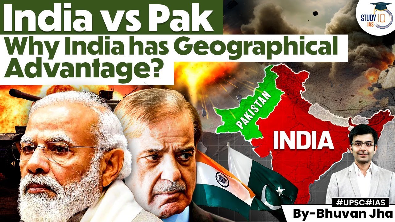 India vs Pakistan War: Why the Map Favors India? | India’s Geographical ...