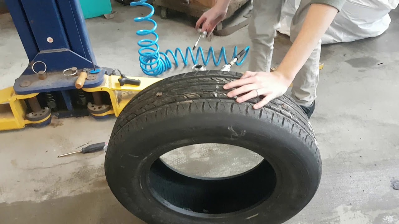 Plug and patch repair - YouTube