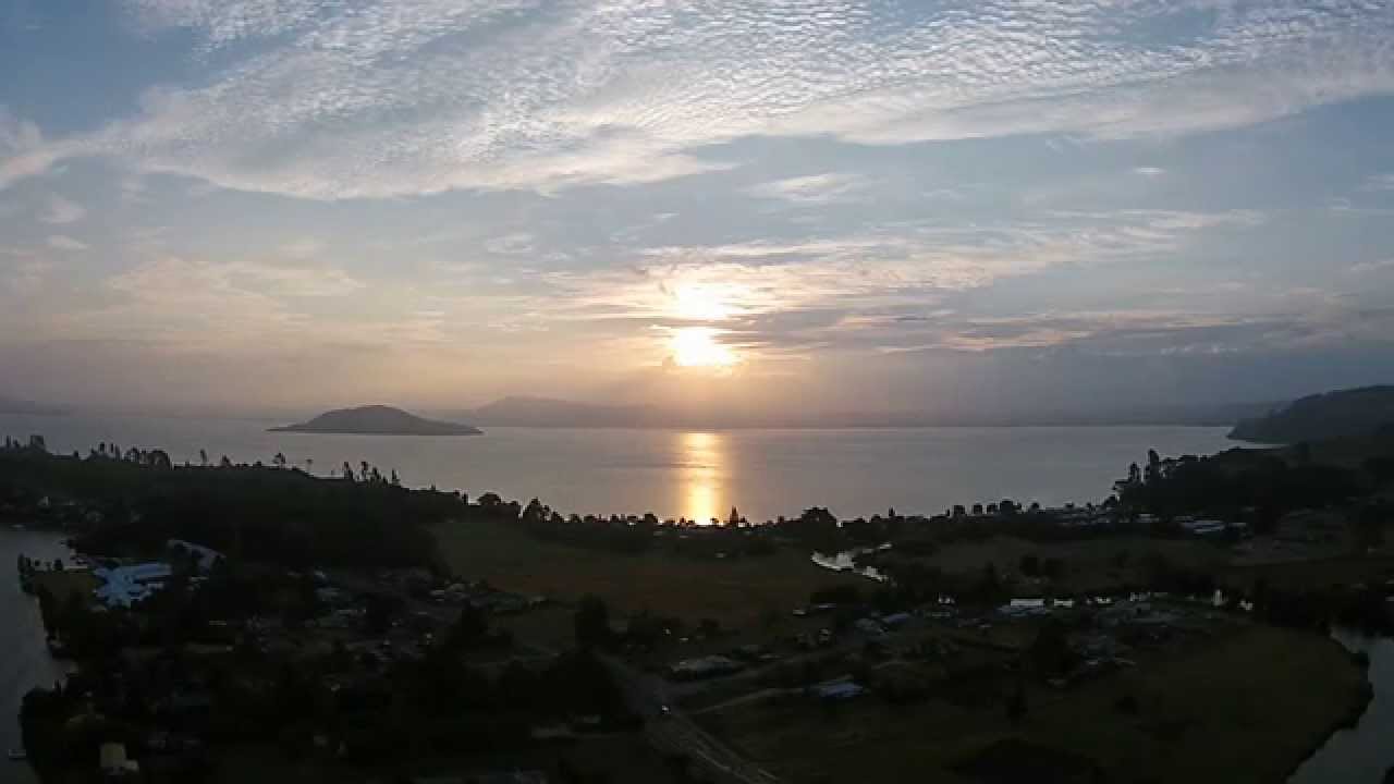 Sunset over Lake Rotorua - YouTube