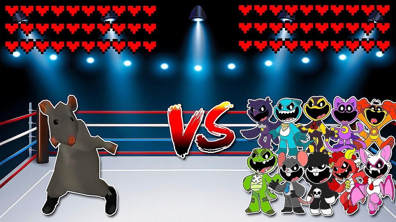 Dancing Rat vs 10 Poppy Team! Meme battle! - YouTube