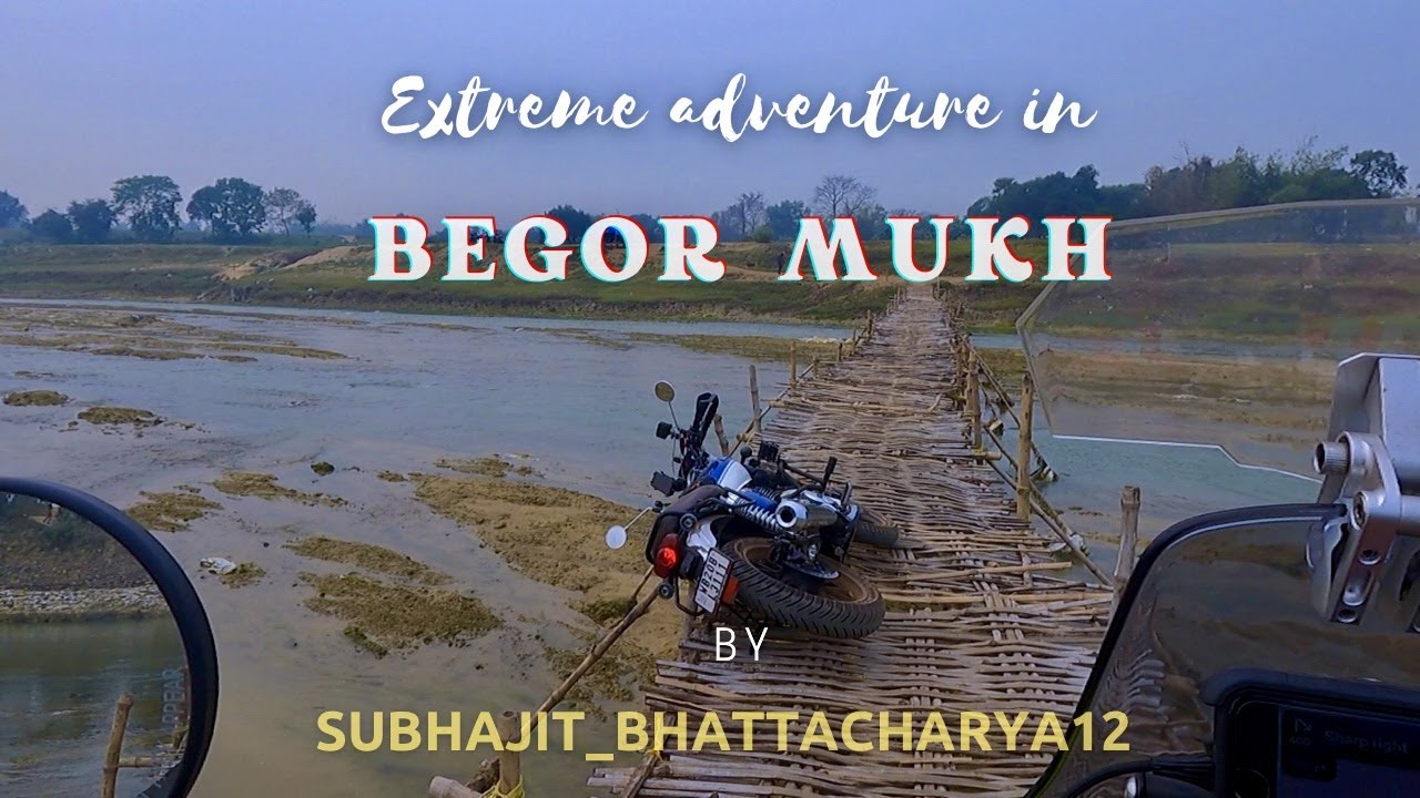 Extreme adventure in BEGOR MUKH | Rider falls into the Damodar river ...