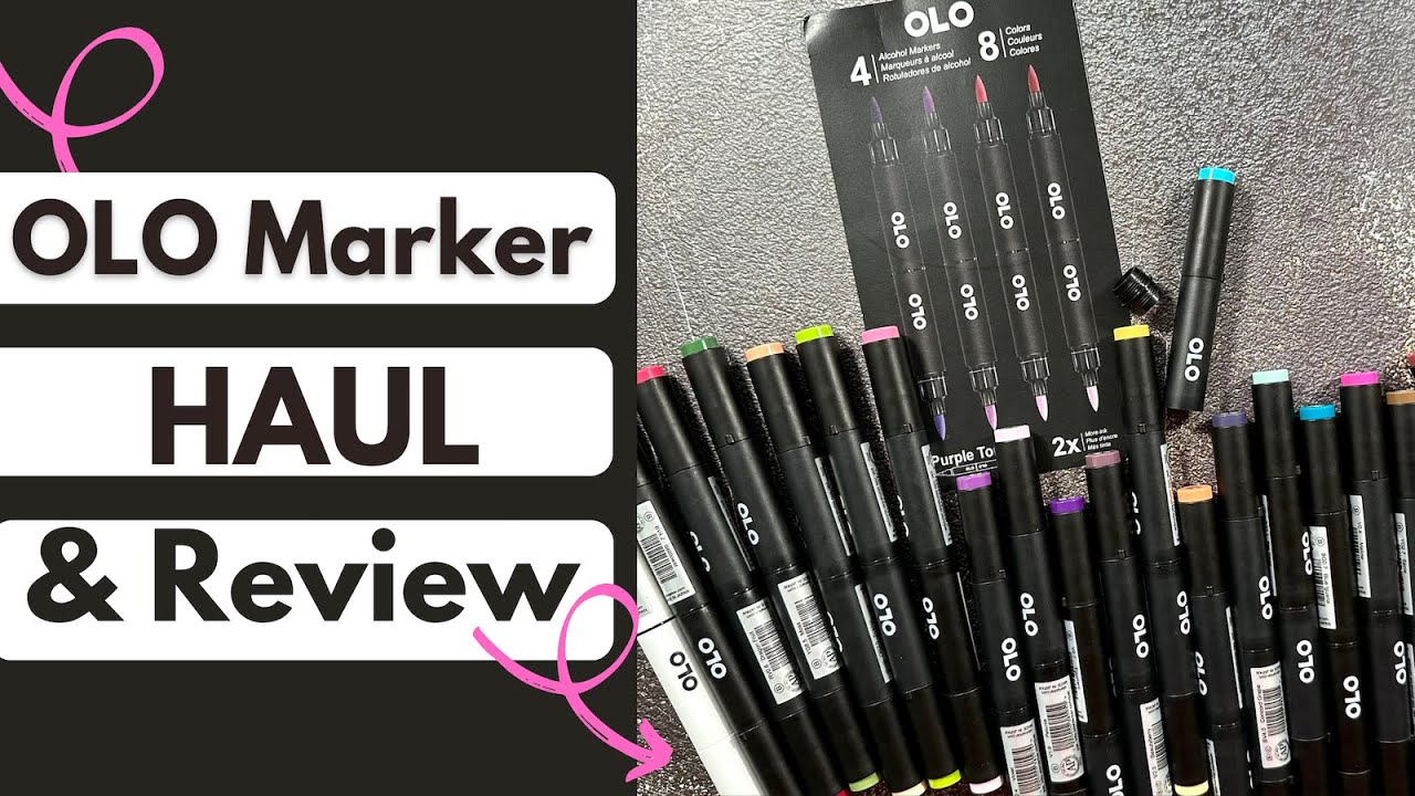 Must See! Haul, Review & Copic Comparison | OLO Alcohol Markers # ...