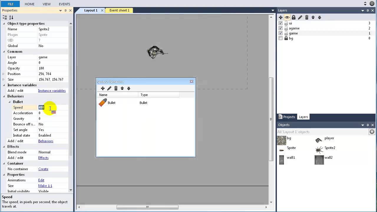 Урок 24 . Construct 2 . Делаем TDS игру. Шутер, вид сверху. - YouTube