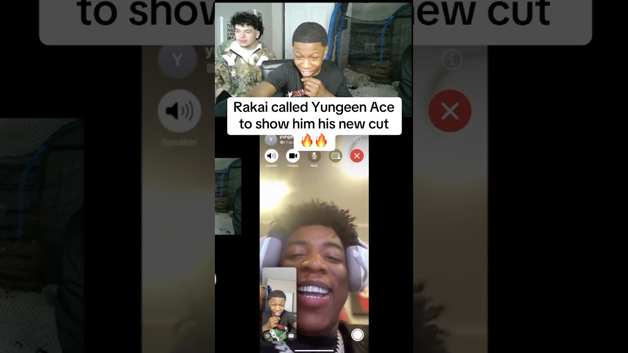 Rakai called Yungeen Ace to show him his new cut🔥🔥 #yungeenace #rakai # ...