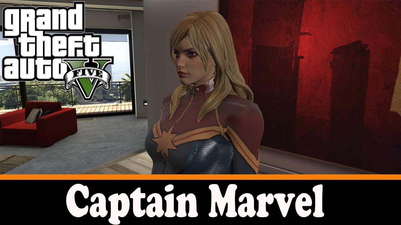 GTA 5 скины - Captain Marvel - YouTube