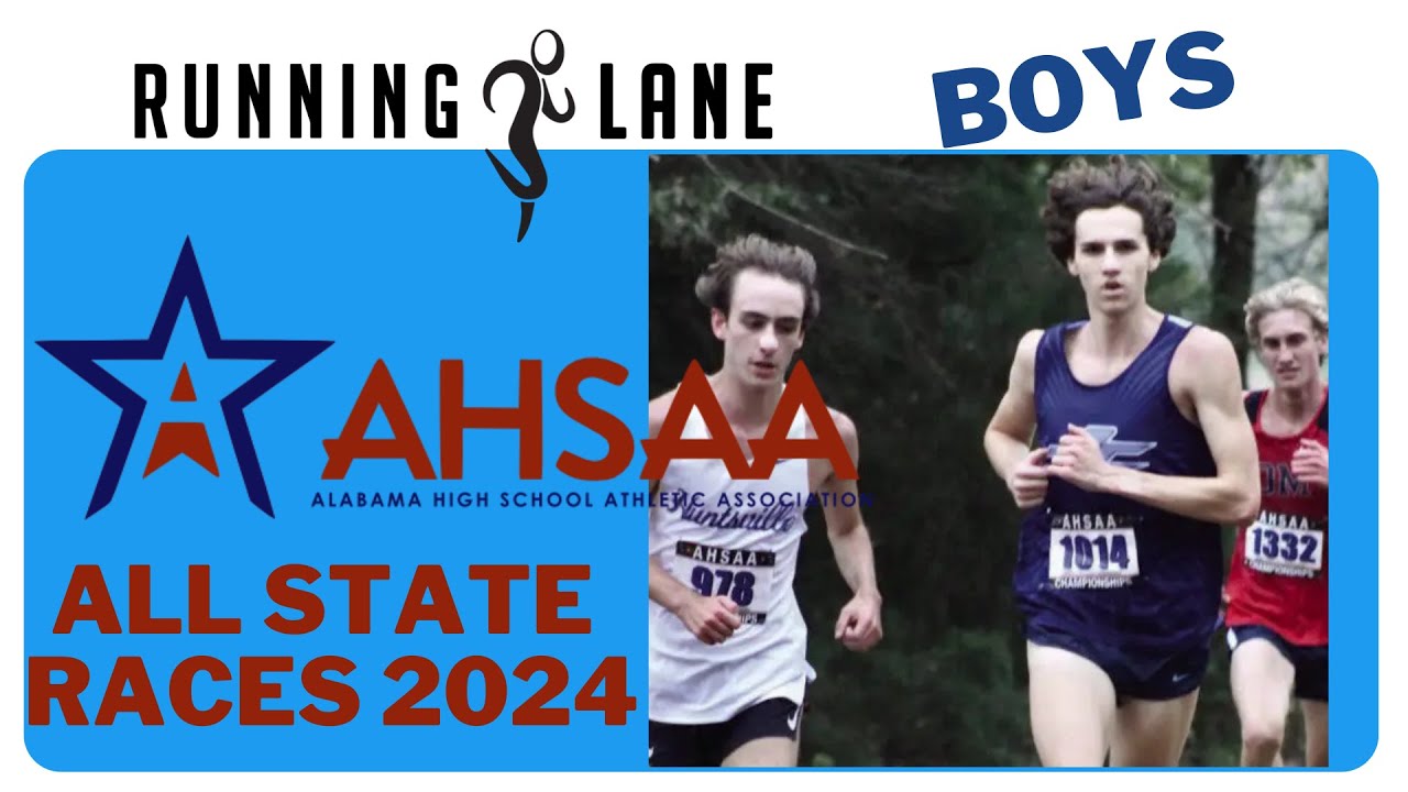 Boys AHSAA Cross Country State 2024 - All State Races Finish line - YouTube