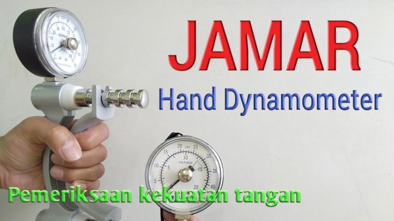 Pemeriksaan kekuatan otot tangan dengan Jamar Hand Dynamometer - YouTube