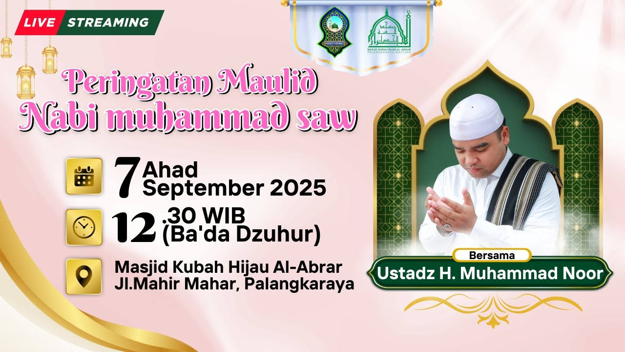 📡LIVE STREAMING PENGAJIAN RUTIN MUSLIMAH BERSAMA USTADZ H. MUHAMMAD ...