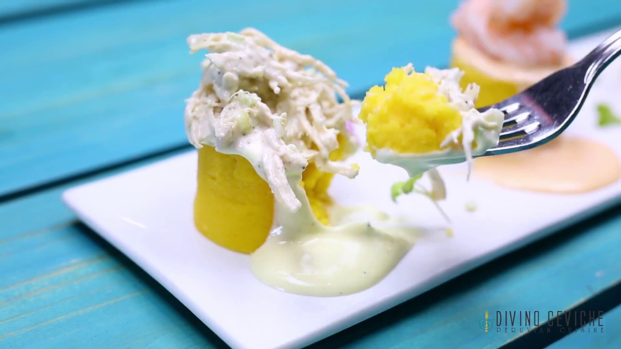 How to prepare Mini Peruvian Causas | Divino Ceviche - YouTube