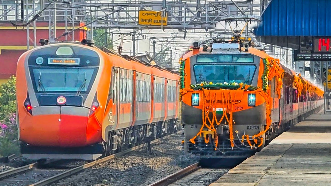 Dangerous 130Kmph WAP7 : Push Pull Banaras Amrit Bharat+Vande Bharat ...