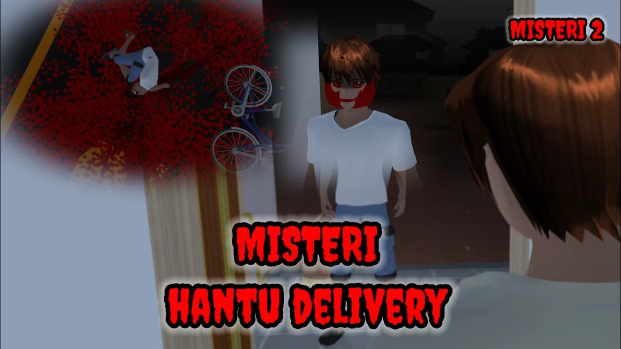 hantu delivery || horror movie sakura school simulator - YouTube