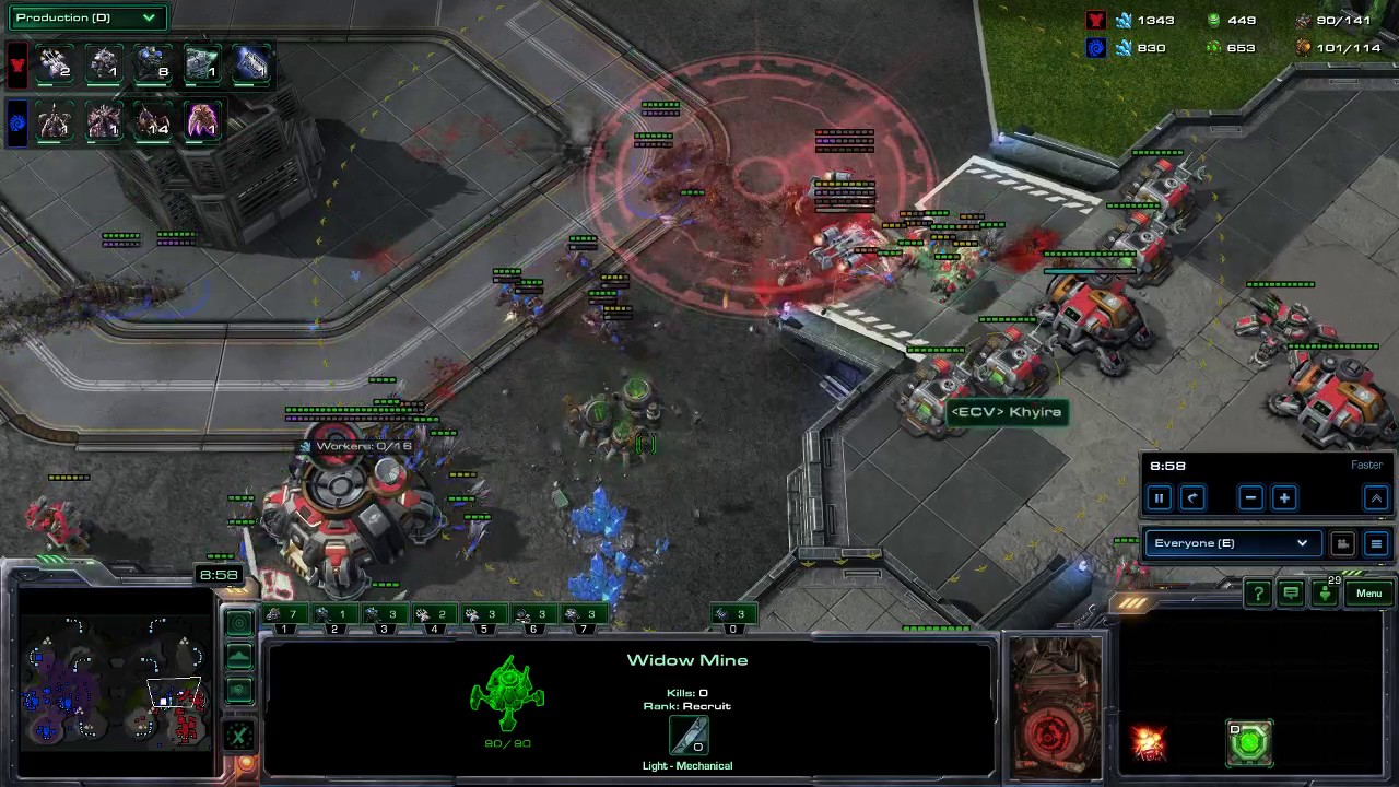 StarCraft 2 - ZvT 2 Base Infestor vs 3 CC - YouTube